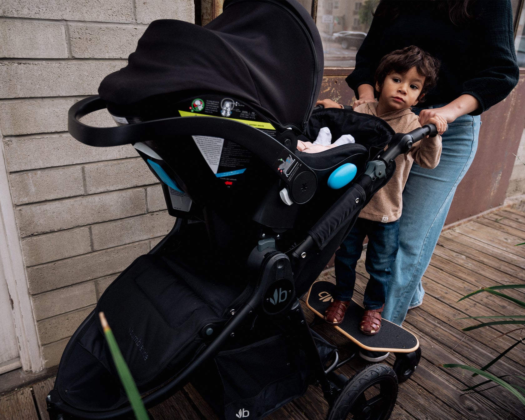 Skateboard Attachment for Stroller | Stroller Standing Board – Bumbleride